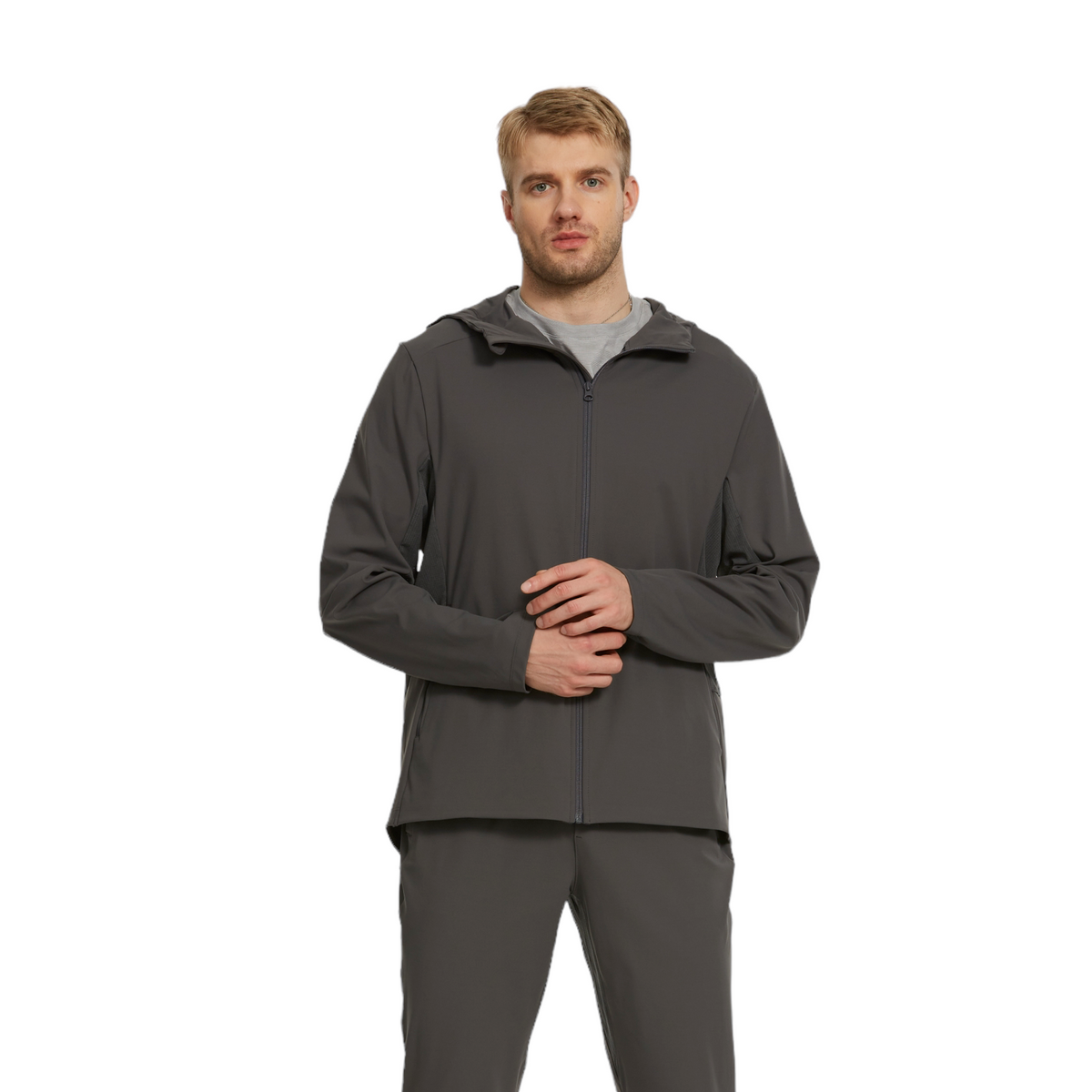 Rockefeller running jacket - Grey – Machine Clothing Company